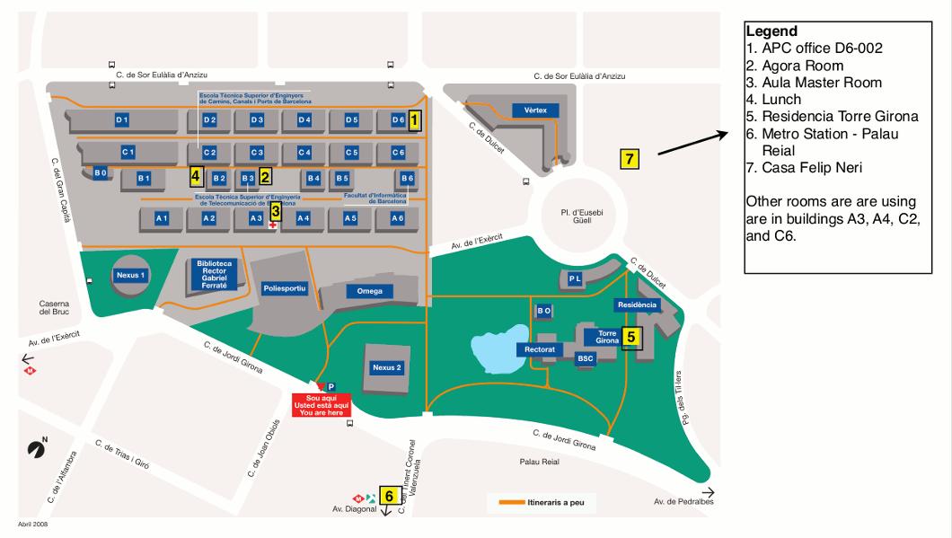 Universidad de barcelona mapa - Mapa de la universidad de barcelona ...